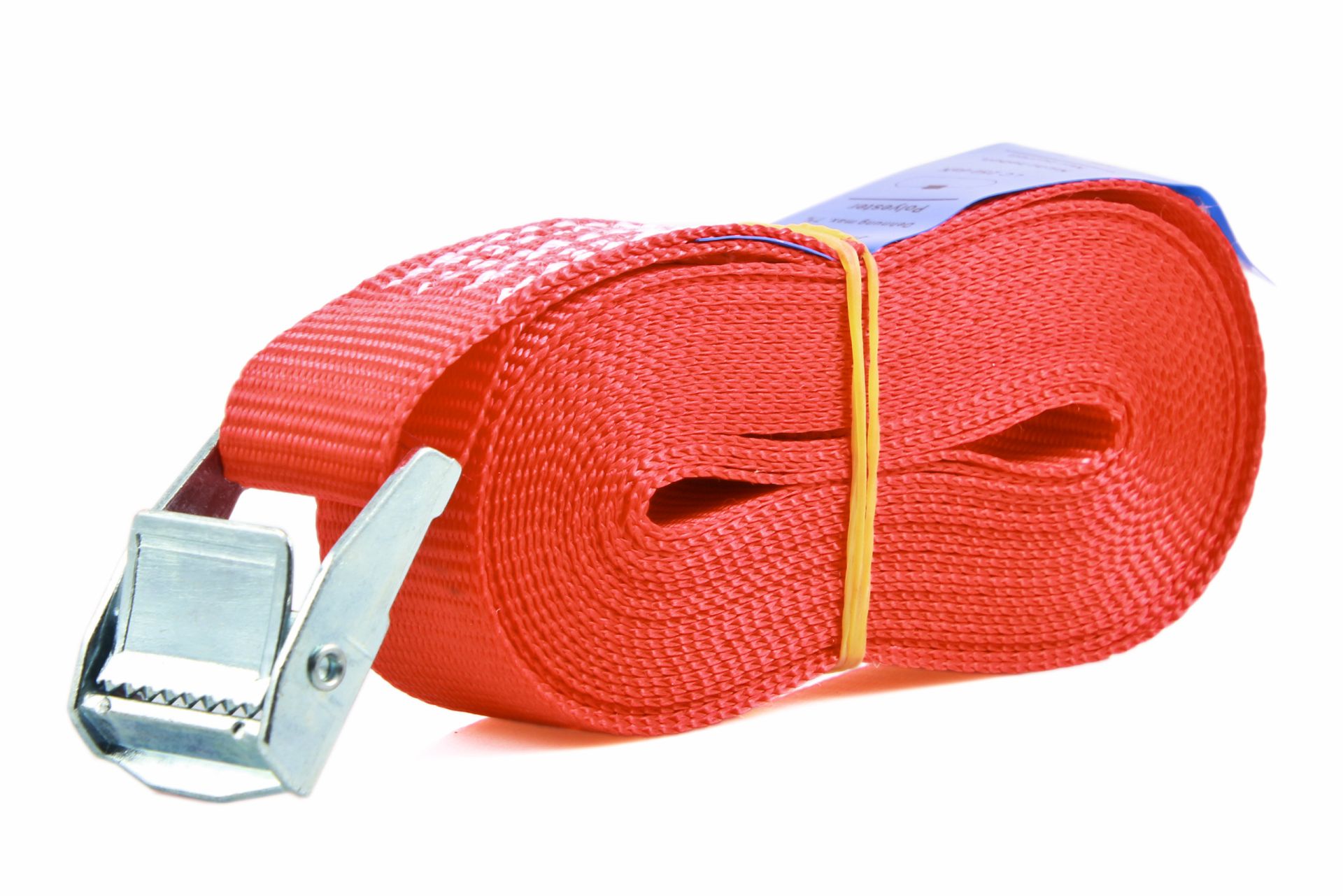 6er Set Klemmschloss Zurrgurte 5m, 25mm, LC 250 daN, rot